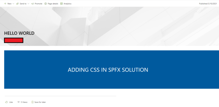 How To Implement Css In Spfx In Different Ways Penthara Technologies